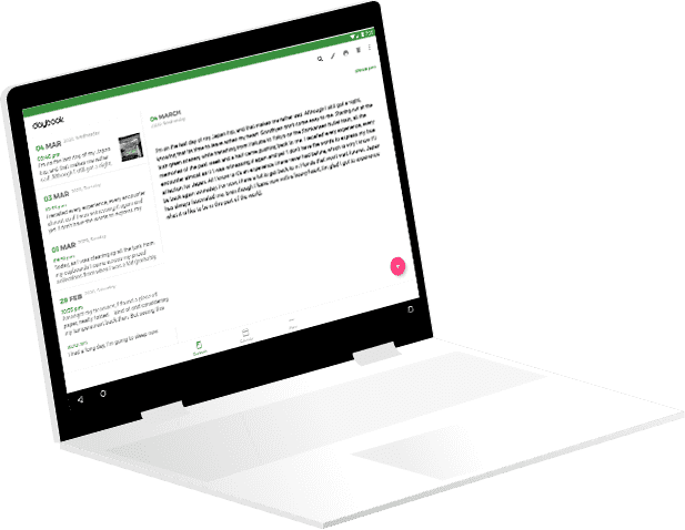 Daybook App - Free Diary, Journal, Notes on Web, Android, iOS & Alexa
