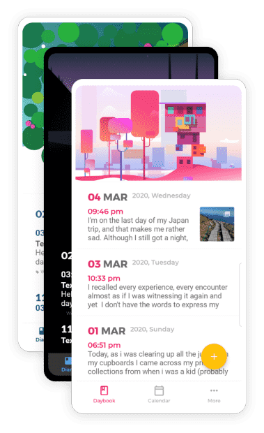 Daybook App - Free Diary, Journal, Notes on Web, Android, iOS & Alexa